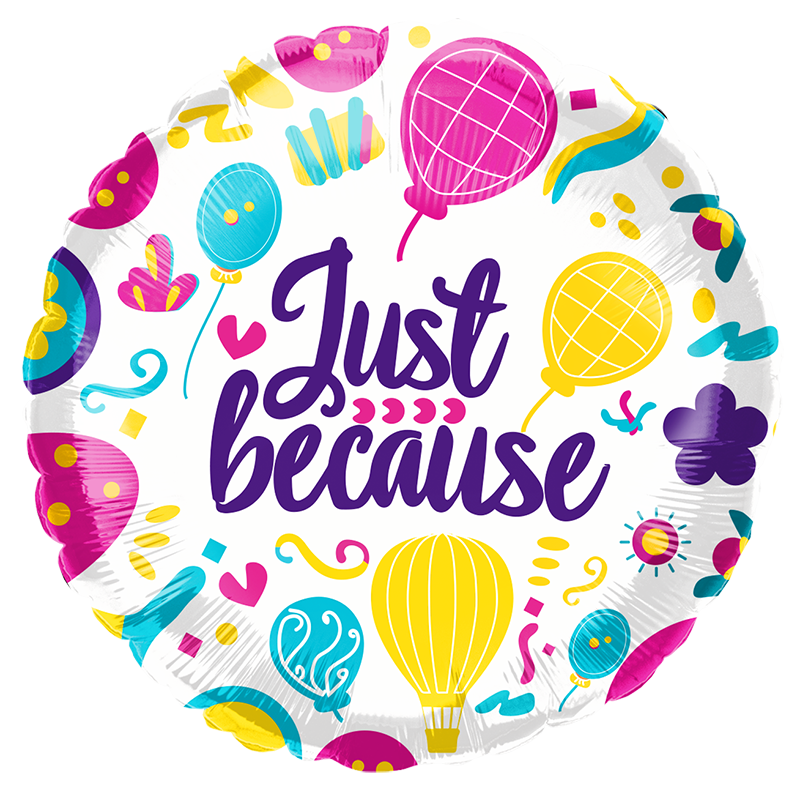 packaged Just Because balloons